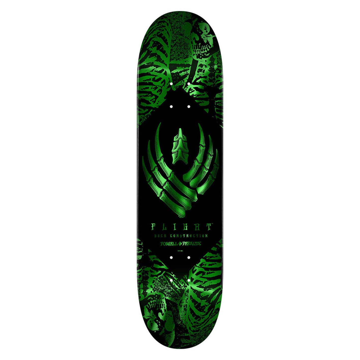 Powell Peralta Skeleton Flight Deck Green Foil 8.5 | Skateboards NZ